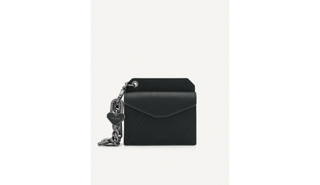 Leather Bi-Fold Card Holder with Key Chain|Pedro Pakistan