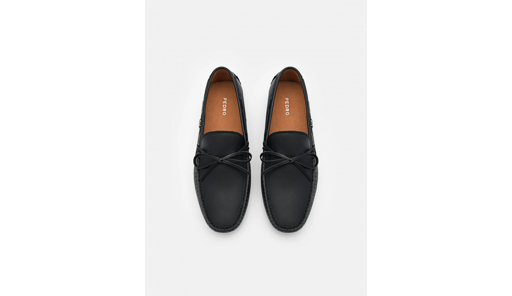 Leather Bow Driving Shoes