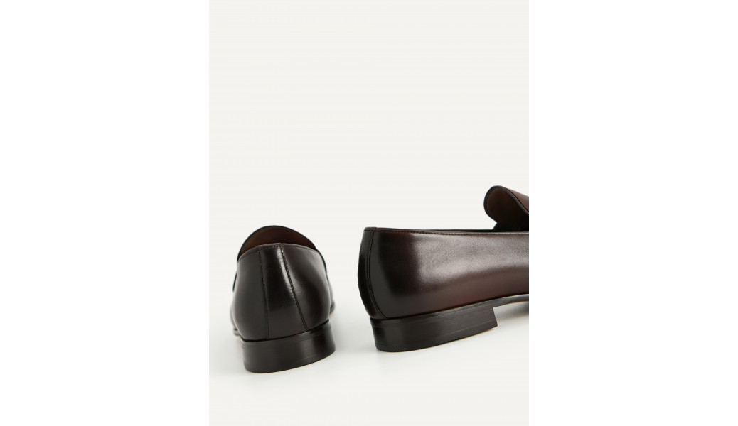 Leather Loafers with Metal Bit | PEDRO